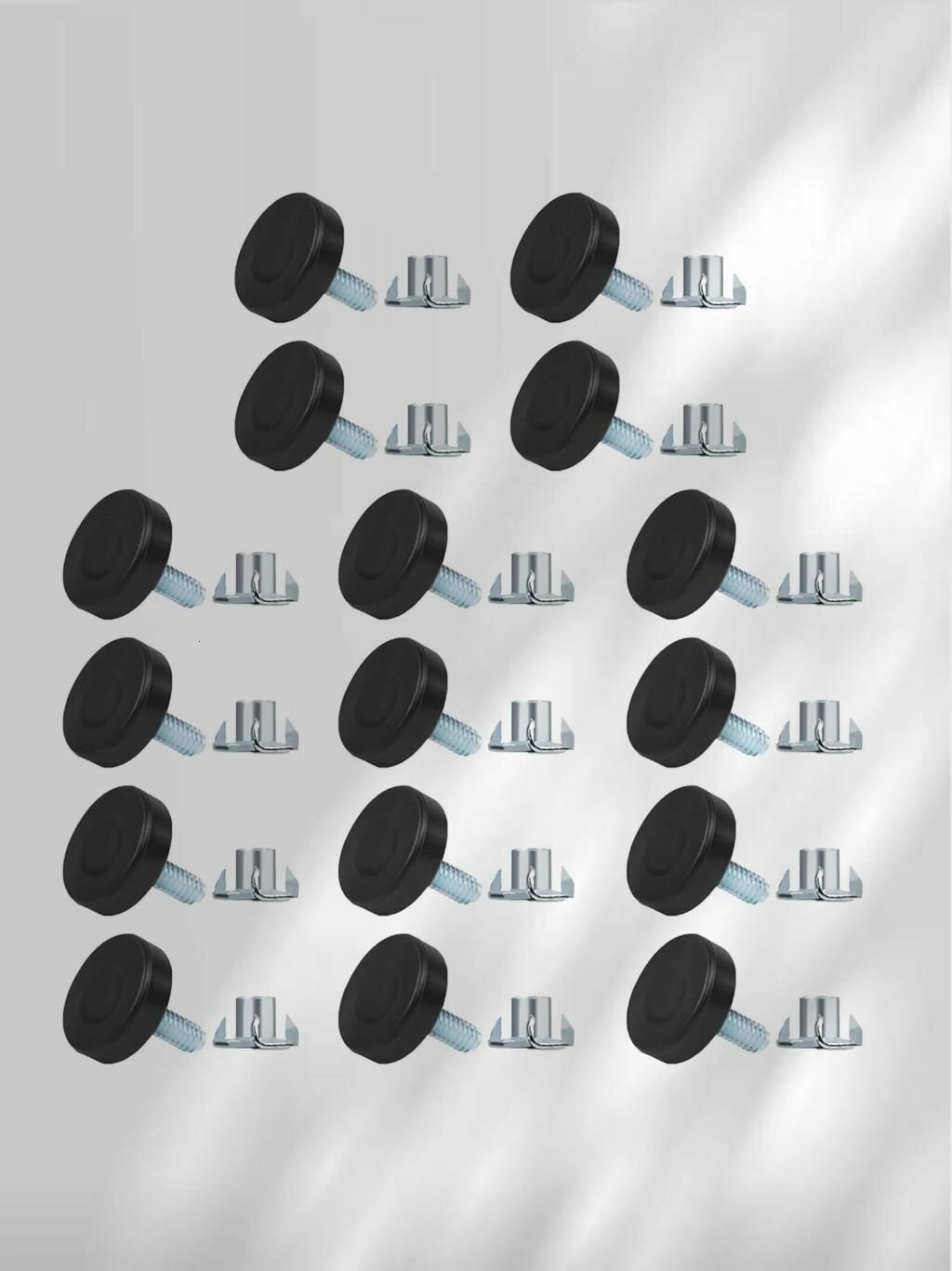 Регулируемые ножки для мебели (16 шт.), Четыре когтя на теле