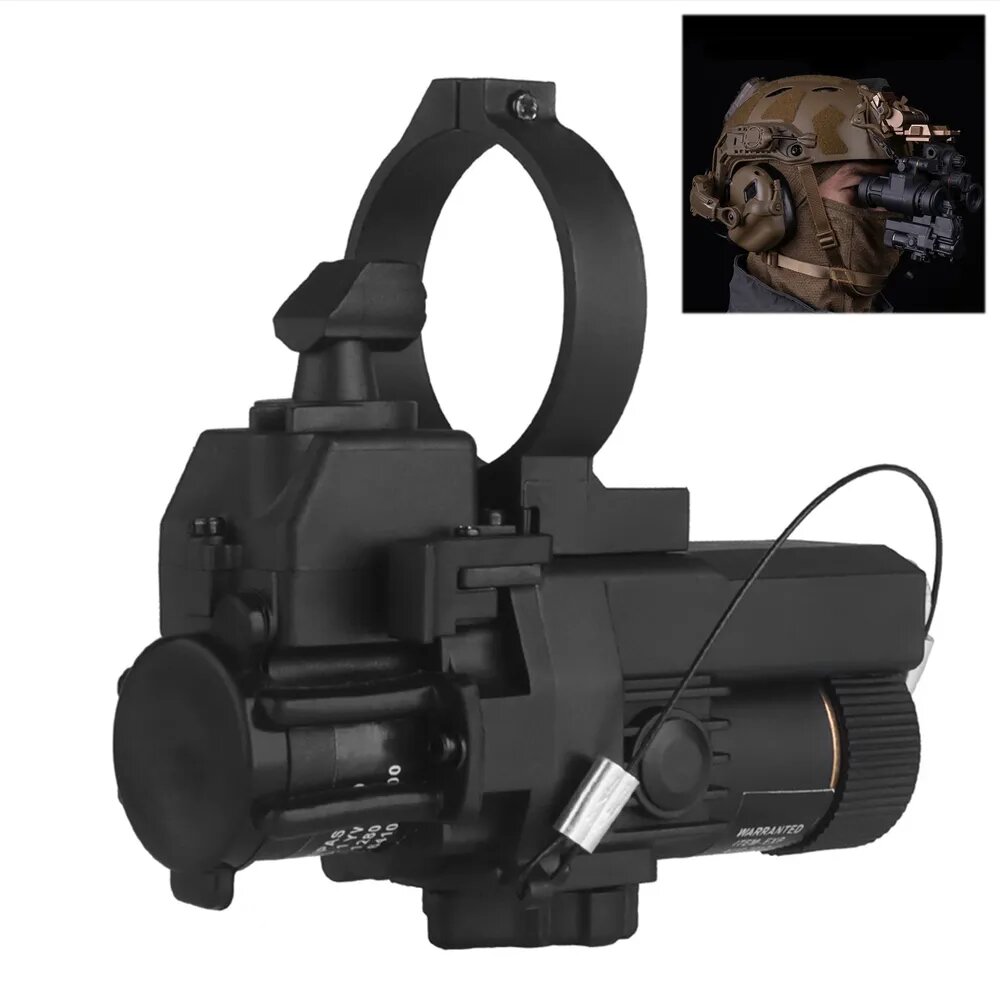 Ночной прицел WOSPORT для тактических тренировок, тактическая игра, вес 71 г, черный