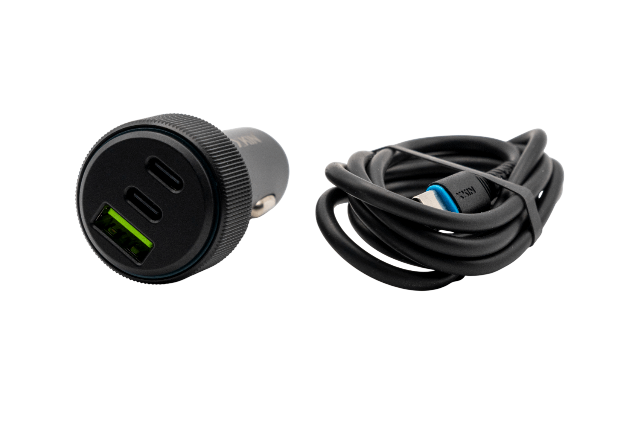 Автомобильное зарядные устройство XKIN XK-CAR18 68Вт PO(30Вт - 25Вт) • 0C3.0(18W USB-C) USB-A • USB-C + Кабель