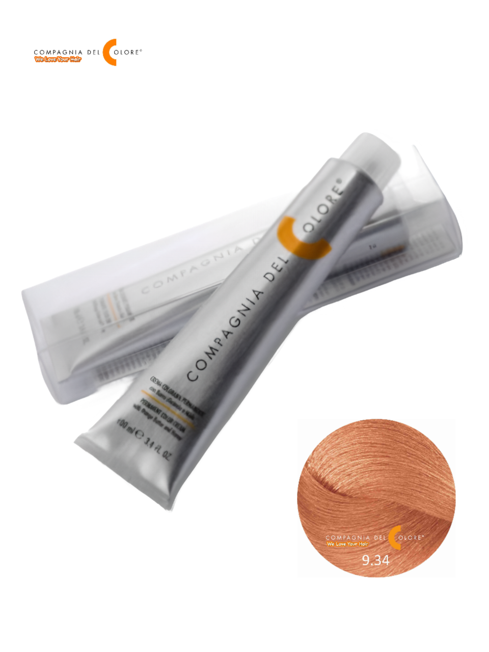 CDC 9/34 Блондин золотистый медный стойкий краситель для волос 100 мл