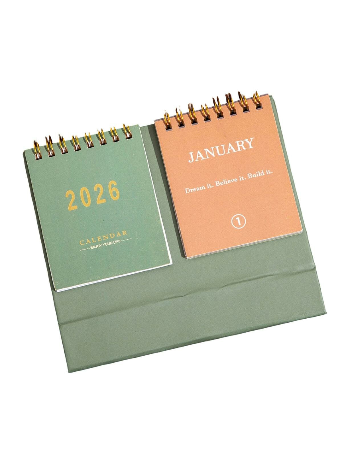 Двухрядный календарь на 2026 год с ежемесячными вдохновляющими цитатами для мотивации