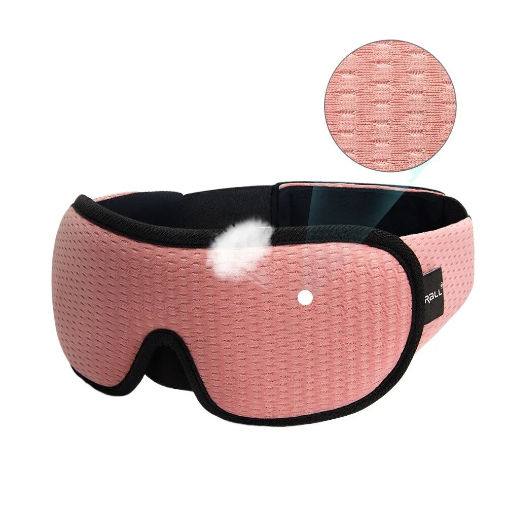 Розовая 3D маска для сна Pink-A