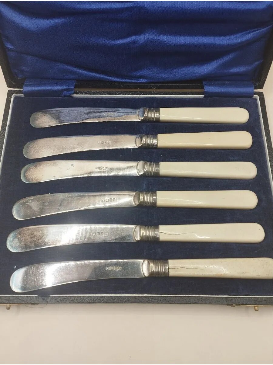 Антикварный набор столовых приборов. Англия, начало 20в.