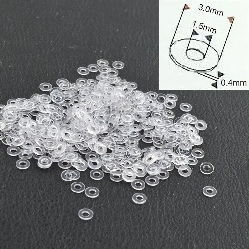 Пластиковые шайбы для очков Rezemen 3.0x1.5x0.4mm