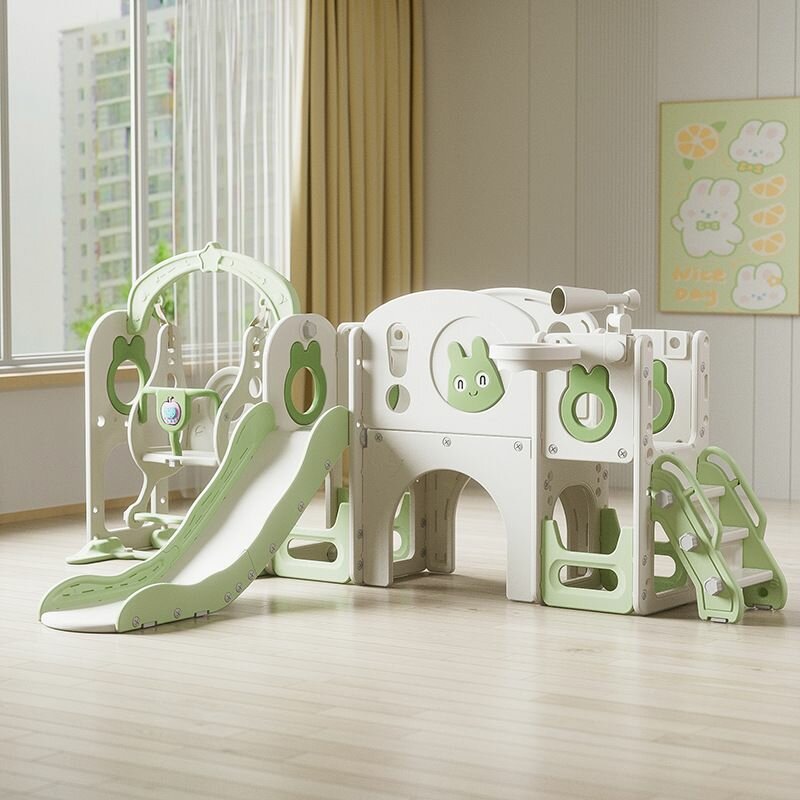 Детская горка, качели и лазалка многофункциональный игровой центр для детей в возрасте от 1 до 7 лет