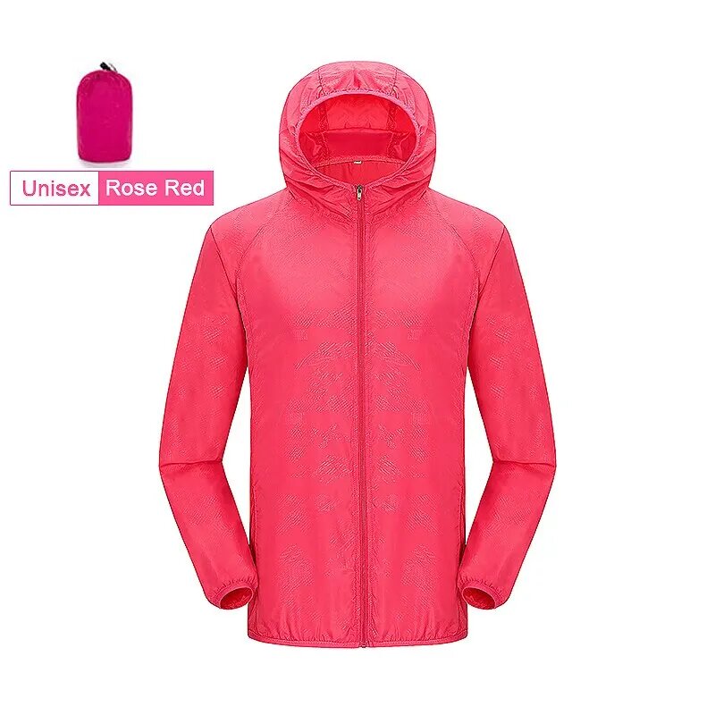 Розовая куртка с капюшоном, размер L, Unisex Rose Red
