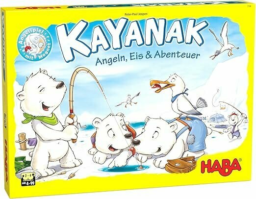 Детская настольная игра Haba - Kayanak/ Арктическое приключение, на ловкость и тактику, от 4 лет - 7146