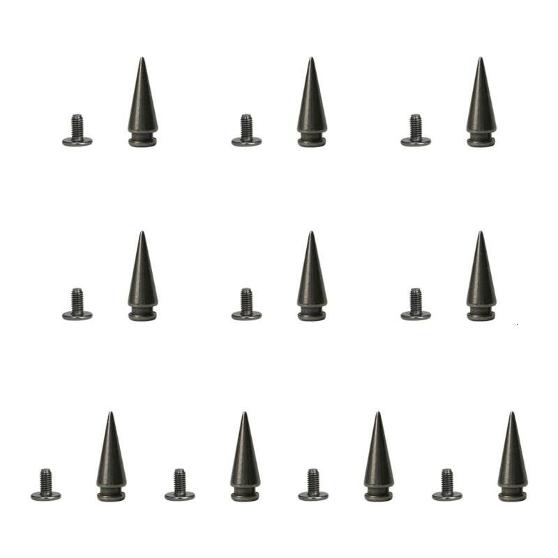 Бронзовые заклёпки для ремней и ошейников, пистолет черный - 18 Башен-близнецов 7x20