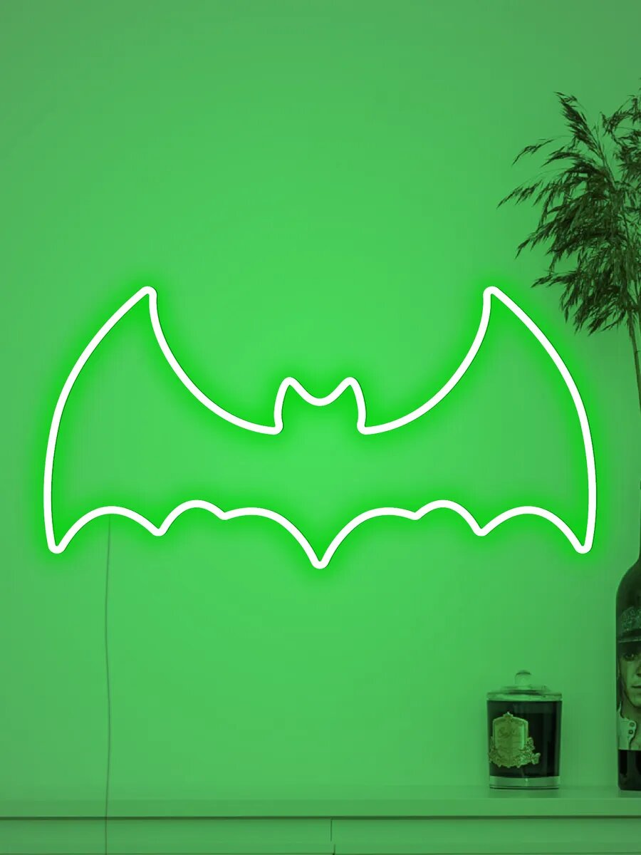 "Летучая мышь" неоновая лампа, светильник