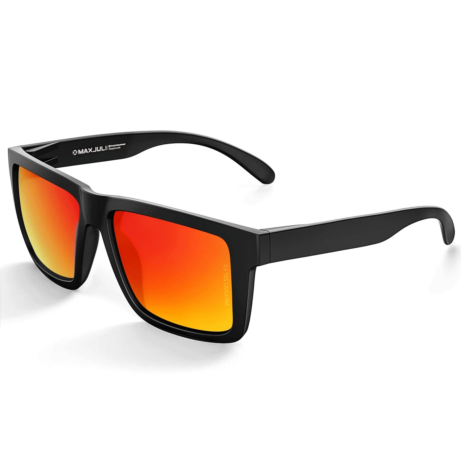 Солнцезащитные очки черные C3 Black-Red