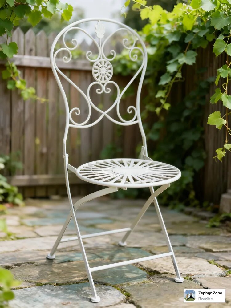 Садовый стул, Металл, 40х40х93 см