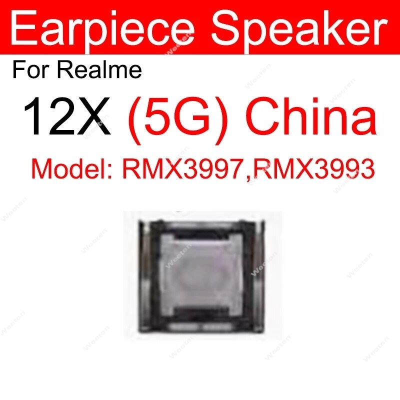 Динамик динамика для Realme 11 12 Pro Plus 12X 12 Lite 4G 5G, верхний динамик, гибкий кабель, детали приемника звука