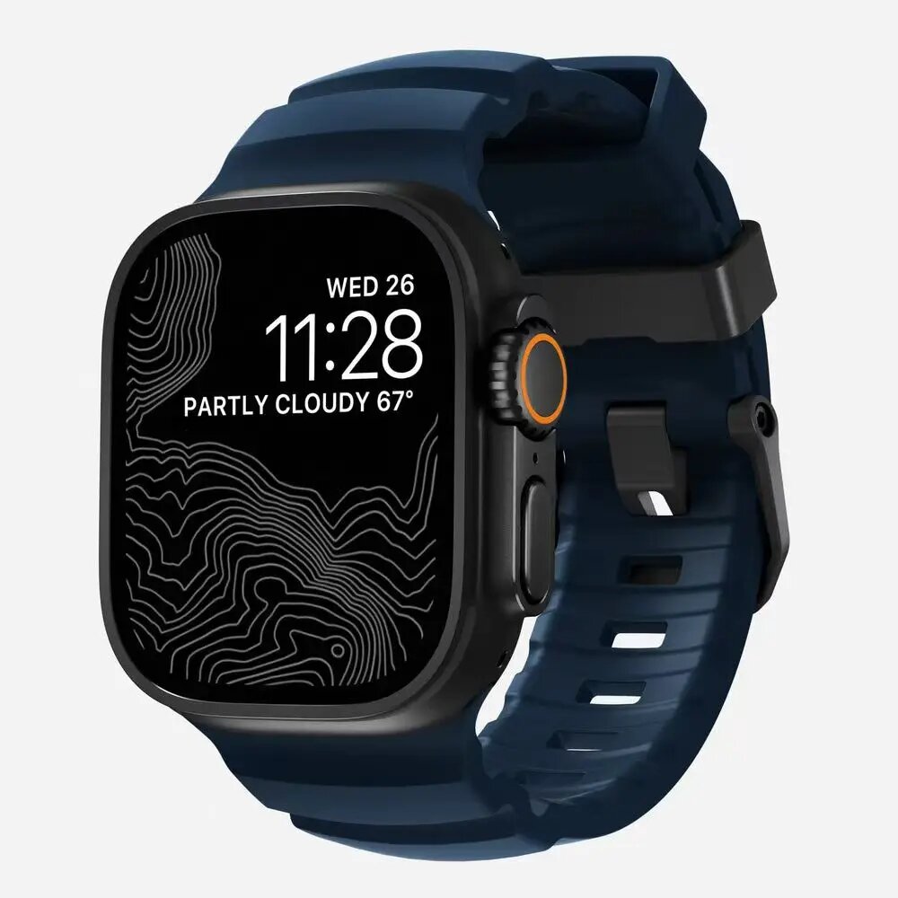 Ремешок NOMAD Rocky Point для Apple Watch Ultra, темно-синий