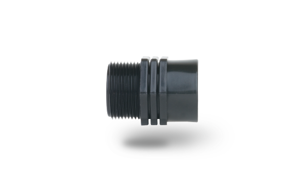 Ниппель d 1,1/2"х2" переходной с наружной и внутренней резьбой ПНД Poelsan Турция