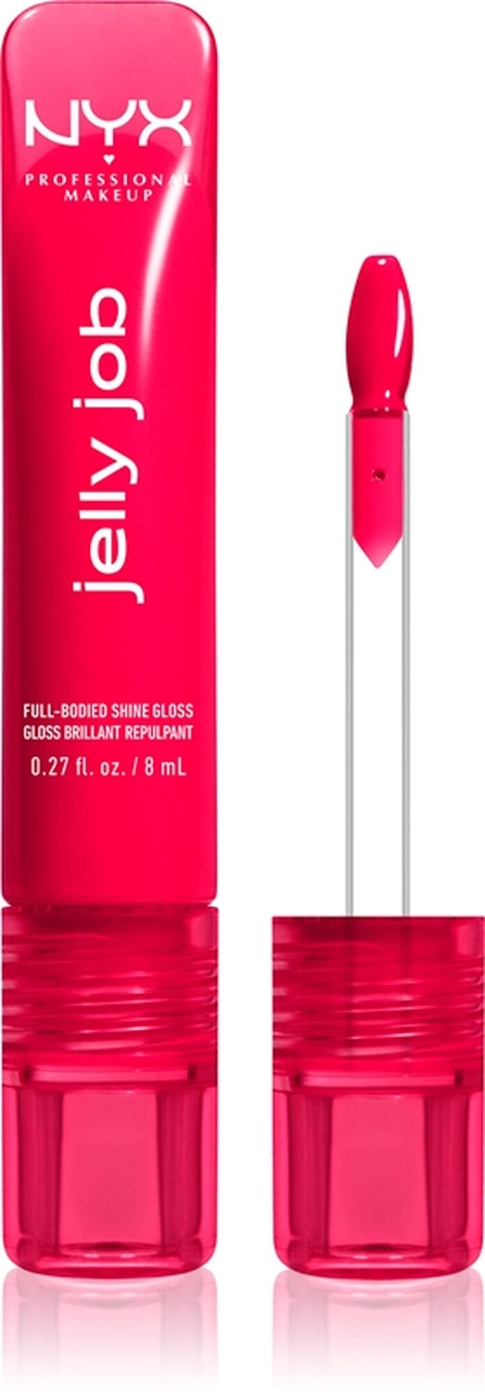 NYX Блестящий блеск для губ с эффектом придания объема Jelly Job 7,5 мл оттенок Cherry Jelly