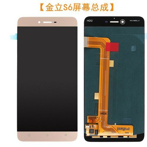 Сборка дисплея Gionee S6 с TFT-экраном, оригинальное качество, золотой цвет - для ремонта мобильных устройств