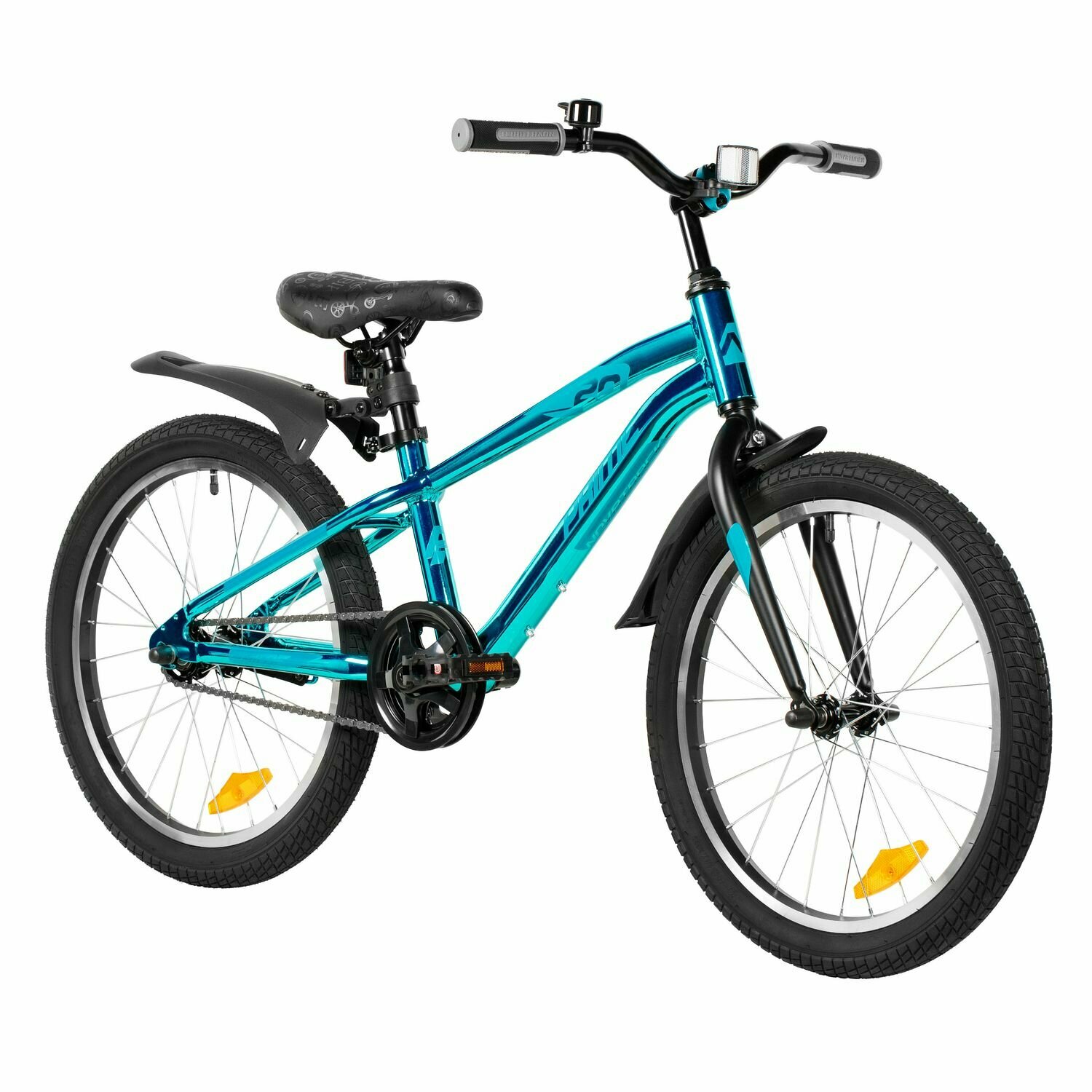 Велосипед NOVATRACK PRIME AB 20, алюминиевый, 20 дюймов, синий металли