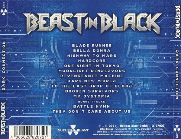 Музыкальный компакт диск, BEAST IN BLACK - Dark Connection CD, Nuclear Blast, Германия — фото 1