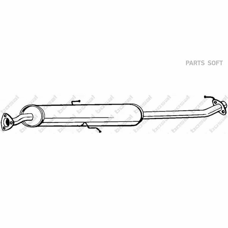 BOSAL 285-281 Глушитель центральный HOND CR-V 99- BOSAL 285-281
