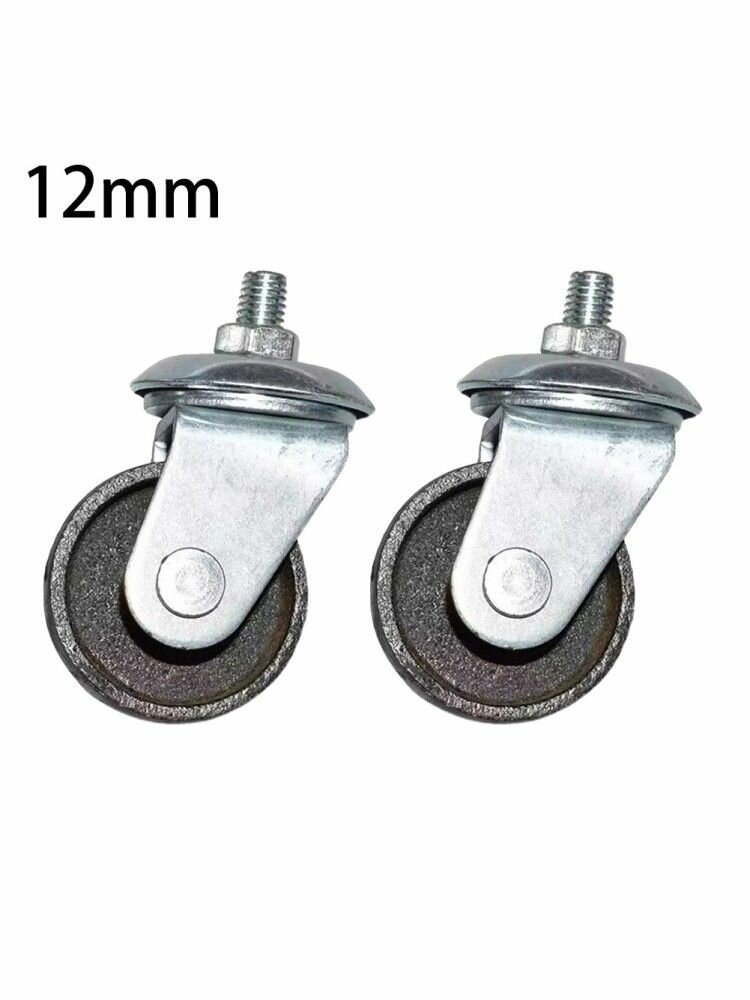 Поворотные стальные колеса-ролики для прицепа (колесо подъемника), 12 мм — 3 т и 16 мм — 4 т, комплект 2 шт.