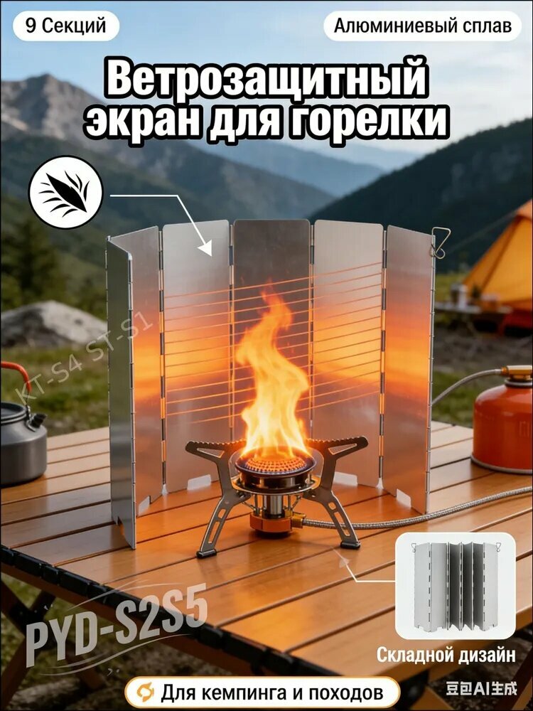 1 набор экранов для плиты 9 пластин для приготовления барбекю газовых плит алюминиевый ветровой экран для кемпинга на улице