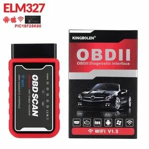 Автосканер Kingbolen ELM327 Wi-Fi v1.5 (PIC18F25K80) — OBD2 адаптер для чтения и сброса кодов ошибок, мониторинг датчиков