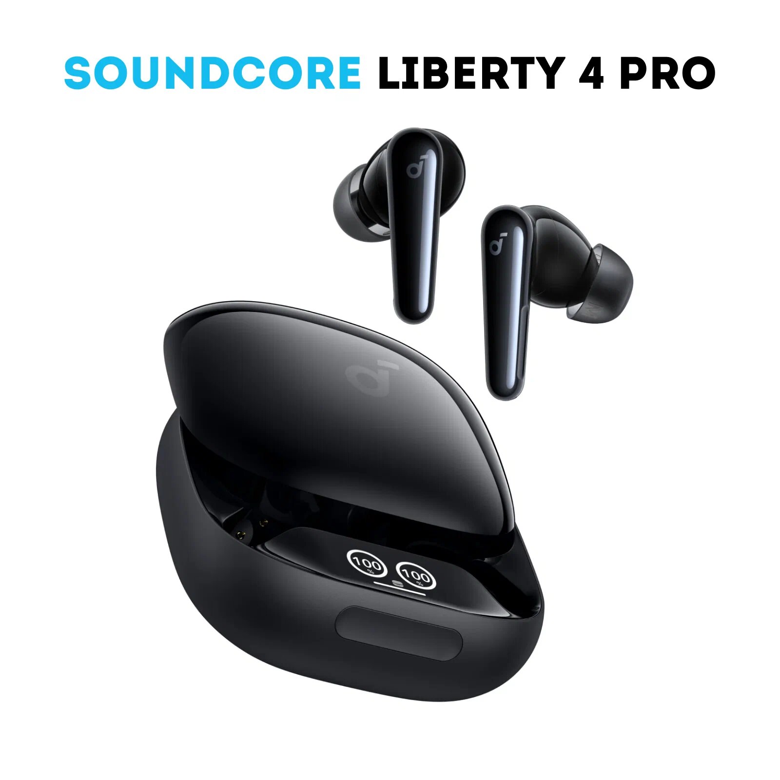 Наушники Anker Soundcore Liberty 4 Pro черный, шумоподавление