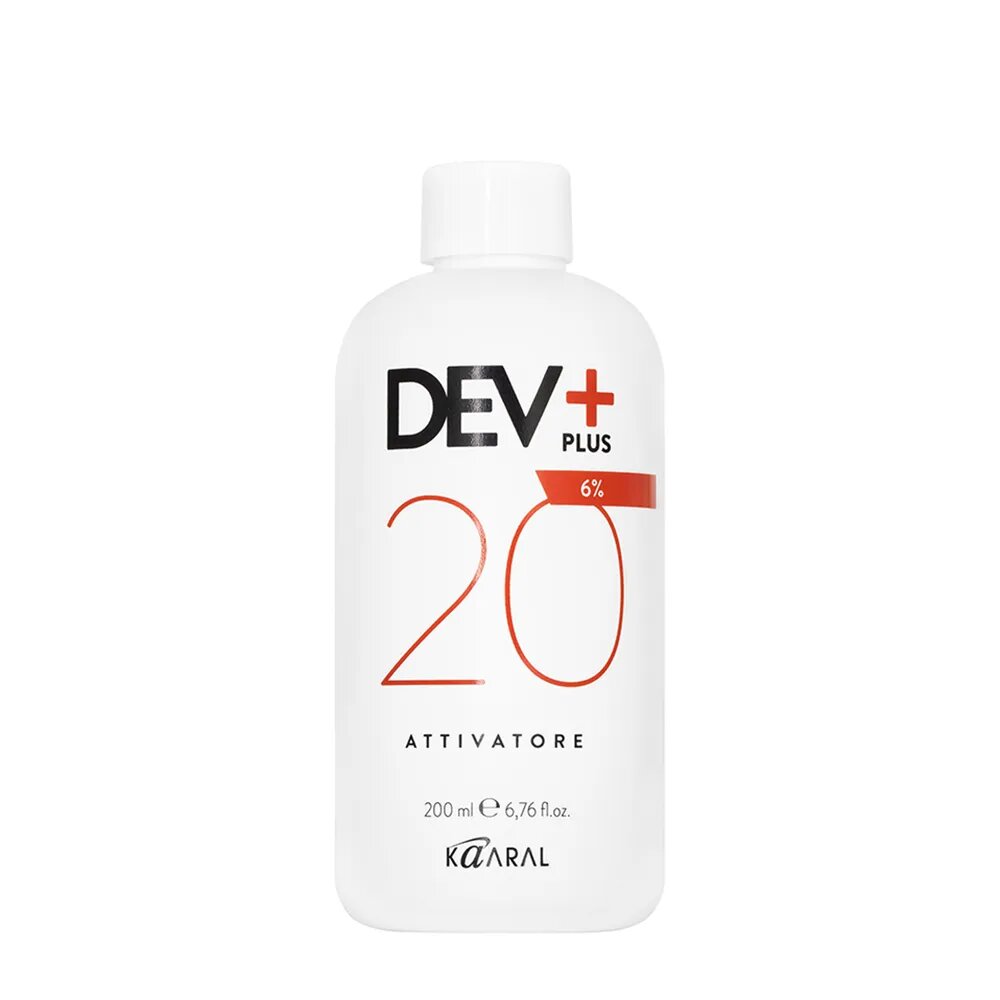 Осветляющая эмульсия Kaaral для окрашивания волос Dev Plus 6 % , 200 мл