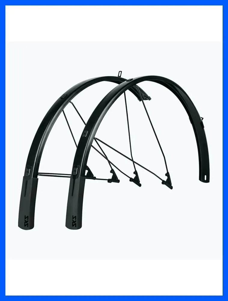 Комплект крыльев для велосипеда SKS Style, черный Размер: 27.5"-29" / 65 mm