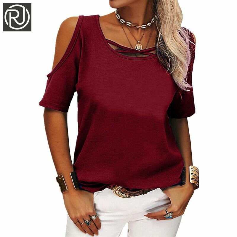 Футболка "Хлопок", 5XL, без рукавов, с открытыми плечами, круглый ворот, цвет красный, 1 шт.