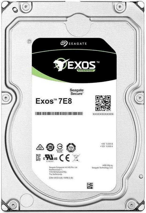 Жесткий диск 3.5 1TB 7200rpm 256Mb Seagate Exos ST1000NM001A SAS 12 Gb/s