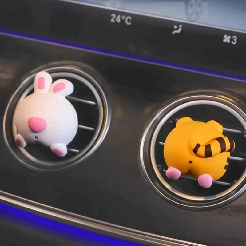 Комплект тигр и кролик-зад Air Vent Clip Свежий камень-диффузор для автомобиля, 2 шт