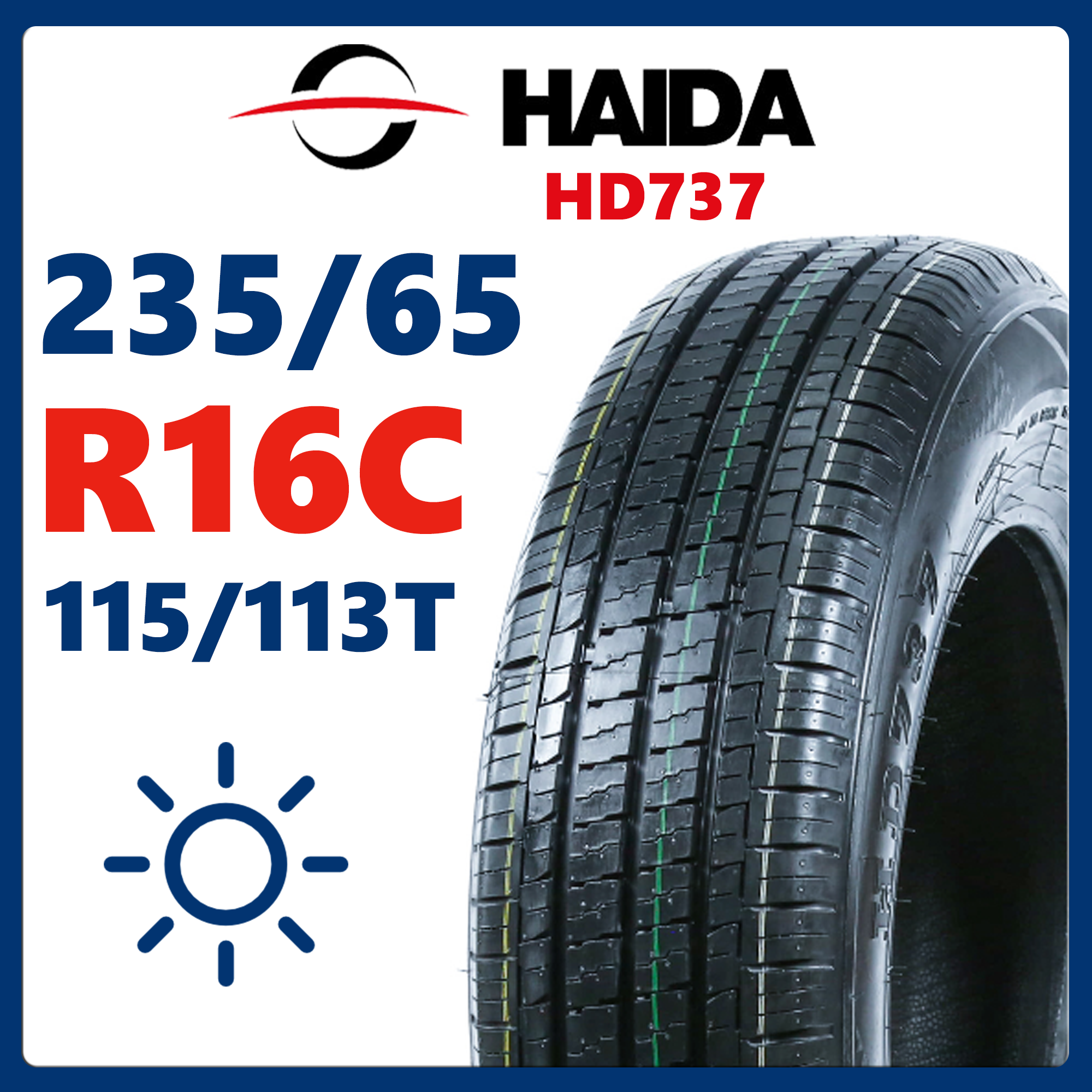 Шины летние HAIDA HD737 235/65R16C 8PR