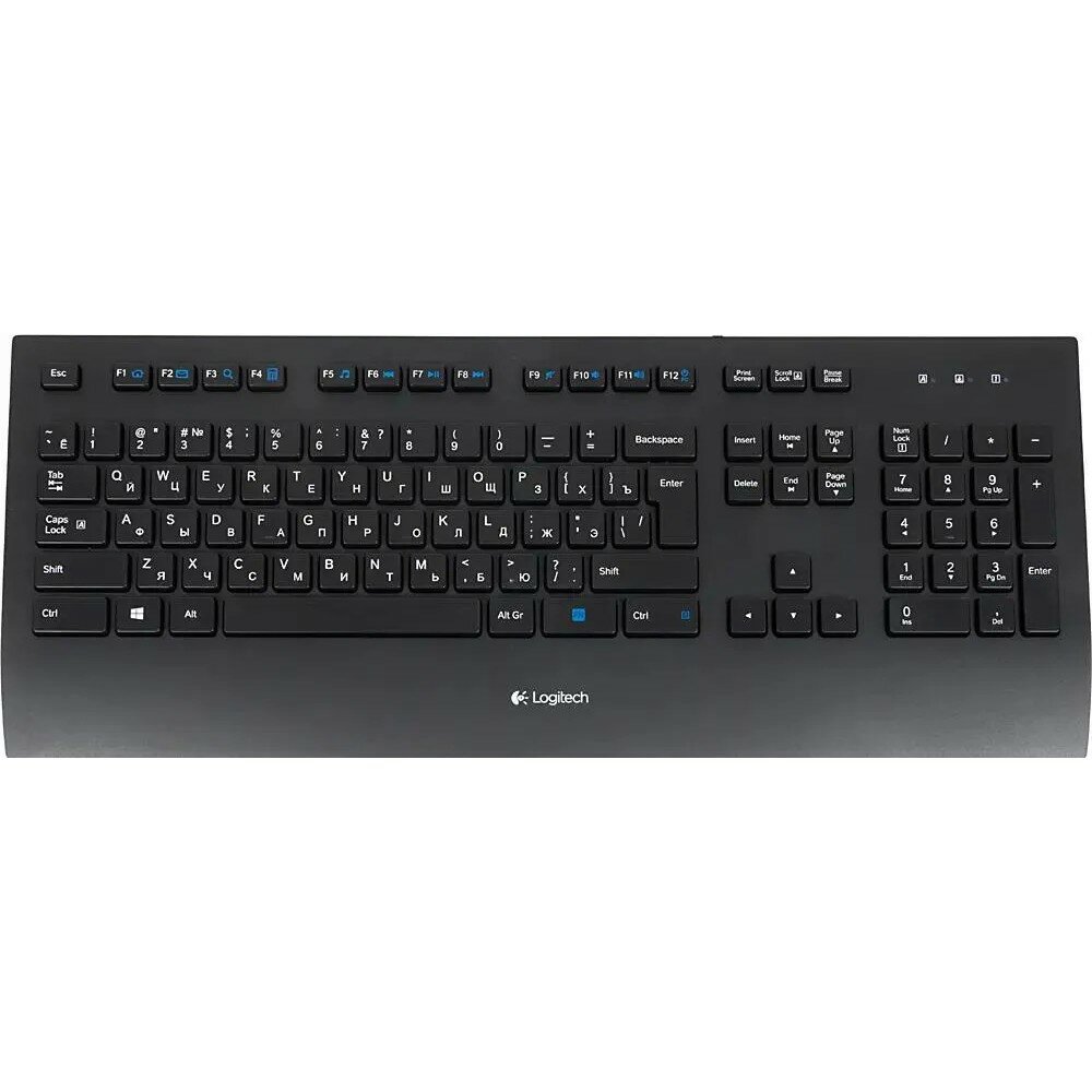Logitech Клавиатура 920-005215 Клавиатура K280E USB заводская гравировка RU LAT