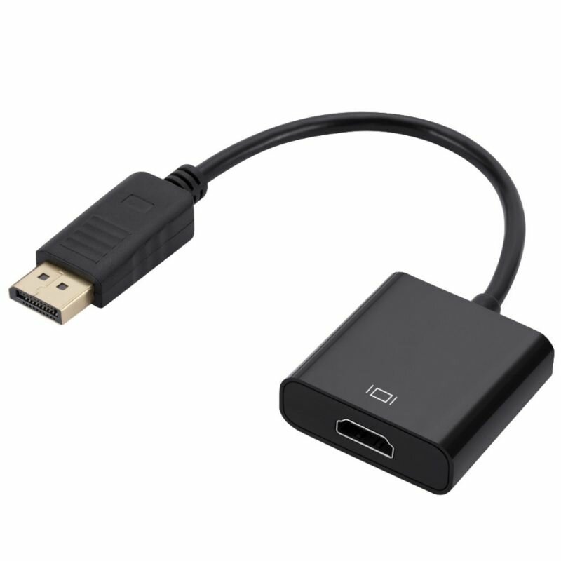 (1 шт.) Адаптер DisplayPort (большой) на HDMI (женский) - большой корпус, 4K DP на HDMI