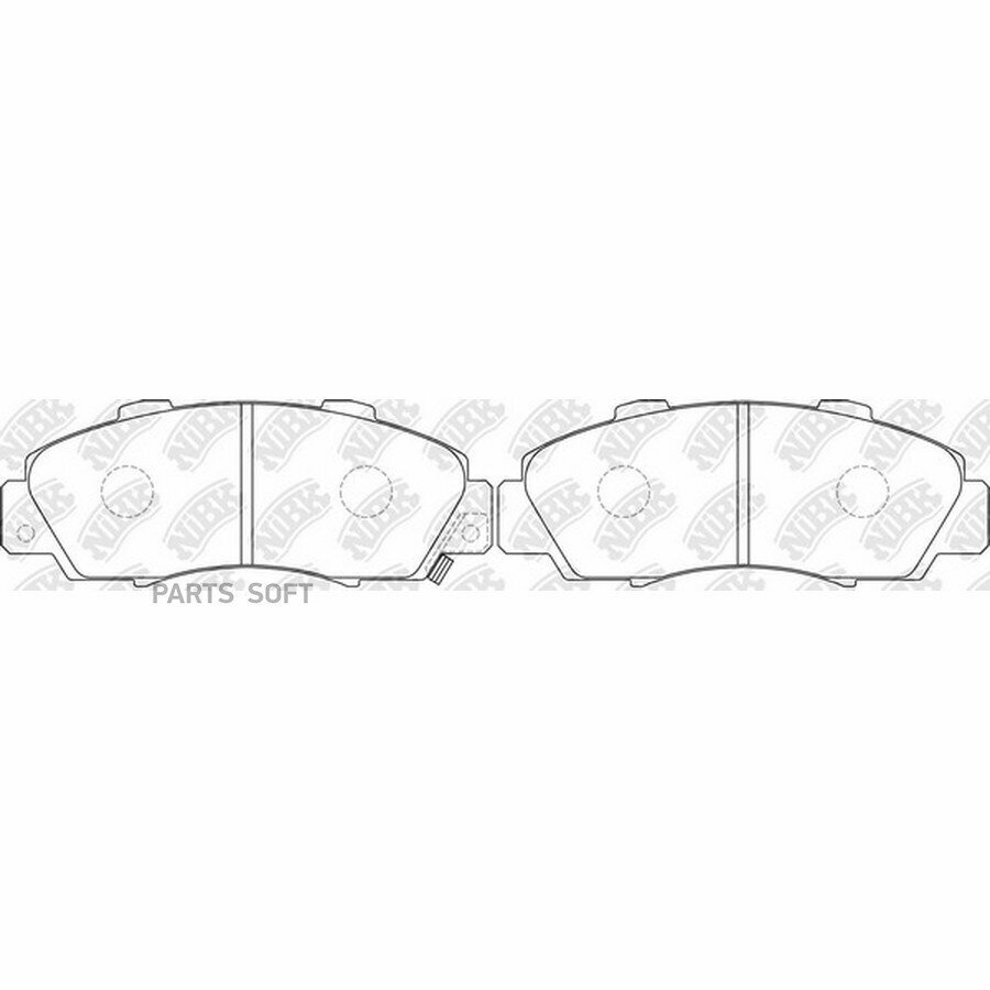 PN8254 NIBK Колодки тормозные передние NIBK PN8254 | цена за 1 шт