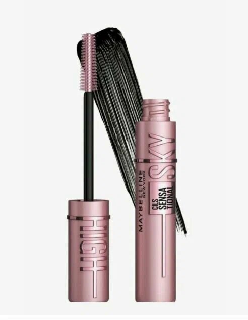 Maybelline New York Тушь для ресниц Lash Sensational Sky High, черная удлиняющая объемная