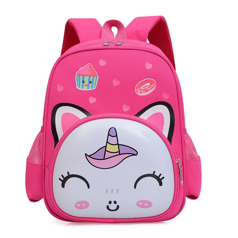 Очаровательный рюкзак для детского сада с единорогом, легкий и веселый, розовый