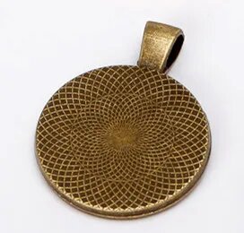 Основа для кулона Antique Bronze 25 мм