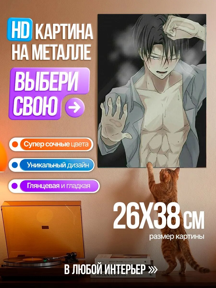 Картина на HD металле Леви Аккерман