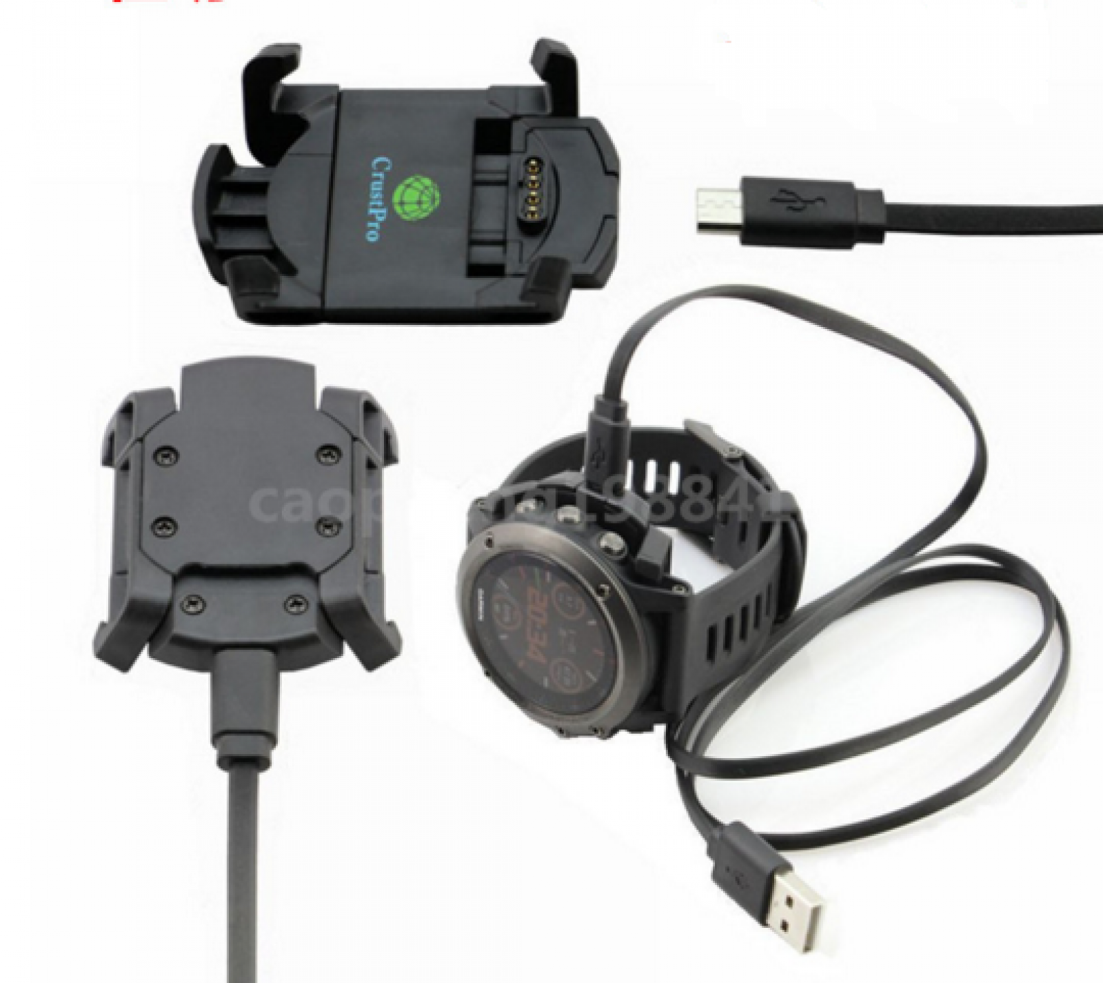 USB-зарядное устройство кабель MyPads M27056 для умных часов Garmin Fenix 2, Fenix 3, Fenix 3 HR/HRM, Quatix 3