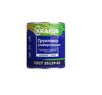 Грунт Krafor ГФ-021, красно-коричневый, 20 кг 26305