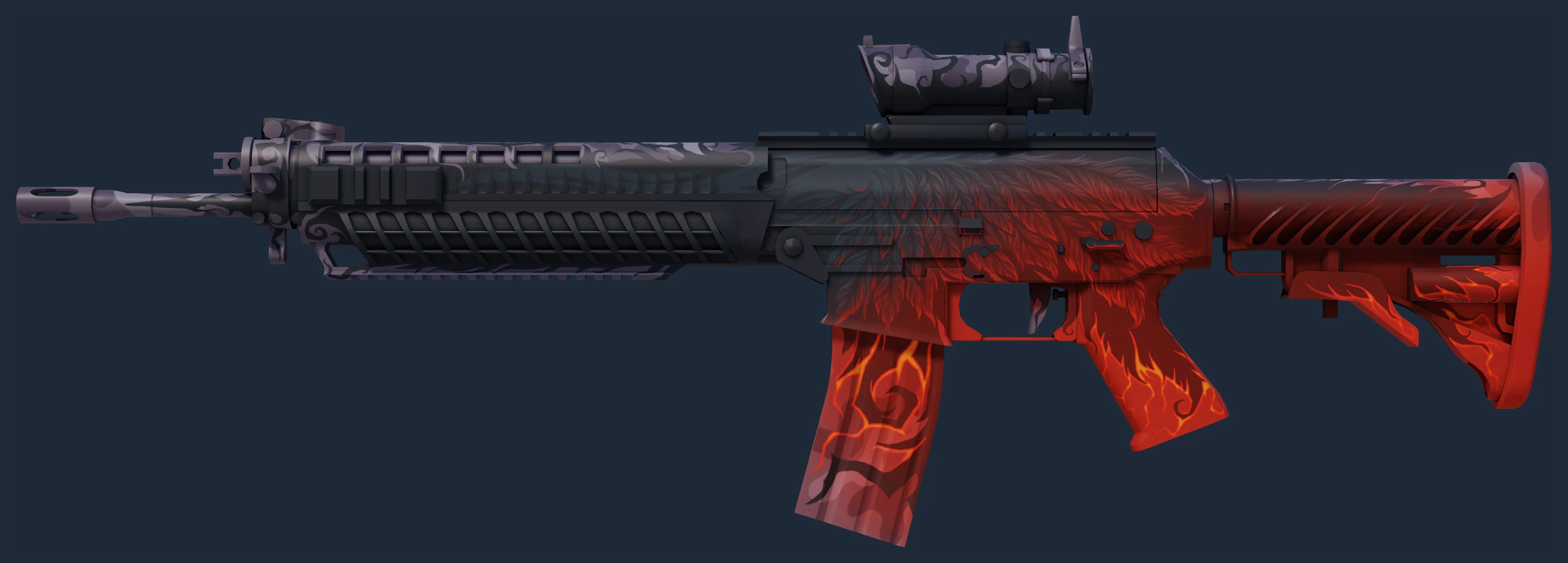 StatTrak™ SG 553 | Темнокрыл (Немного поношенное) Скины CS2 с быстрой автовыдачей steam trade