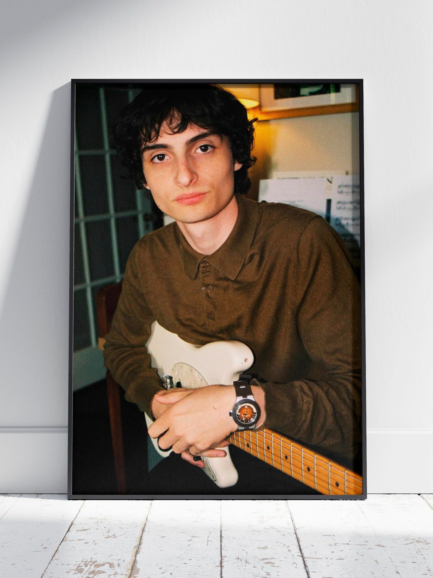 Плакат на стену для интерьера Финн Вулфхард (Finn Wolfhard 36) - Постер по актеру фильма, кино, сериала формата A4 (21x30 см)
