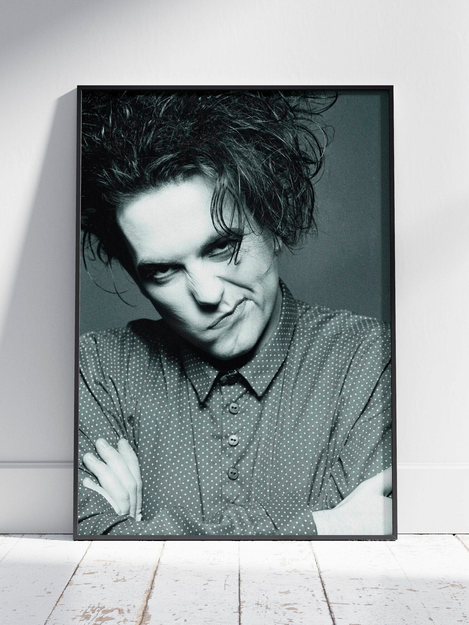 Плакат на стену для интерьера Кьюр (Роберт Смит - Robert Smith 2) - Постер по музыке и артисту формата A4 (21x30 см)