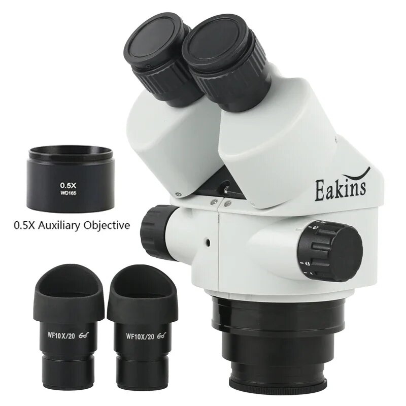 Eakins 7045N Бинокулярный микроскоп 7X-45X для ремонта телефонов W 3.5-45X(0.5X)