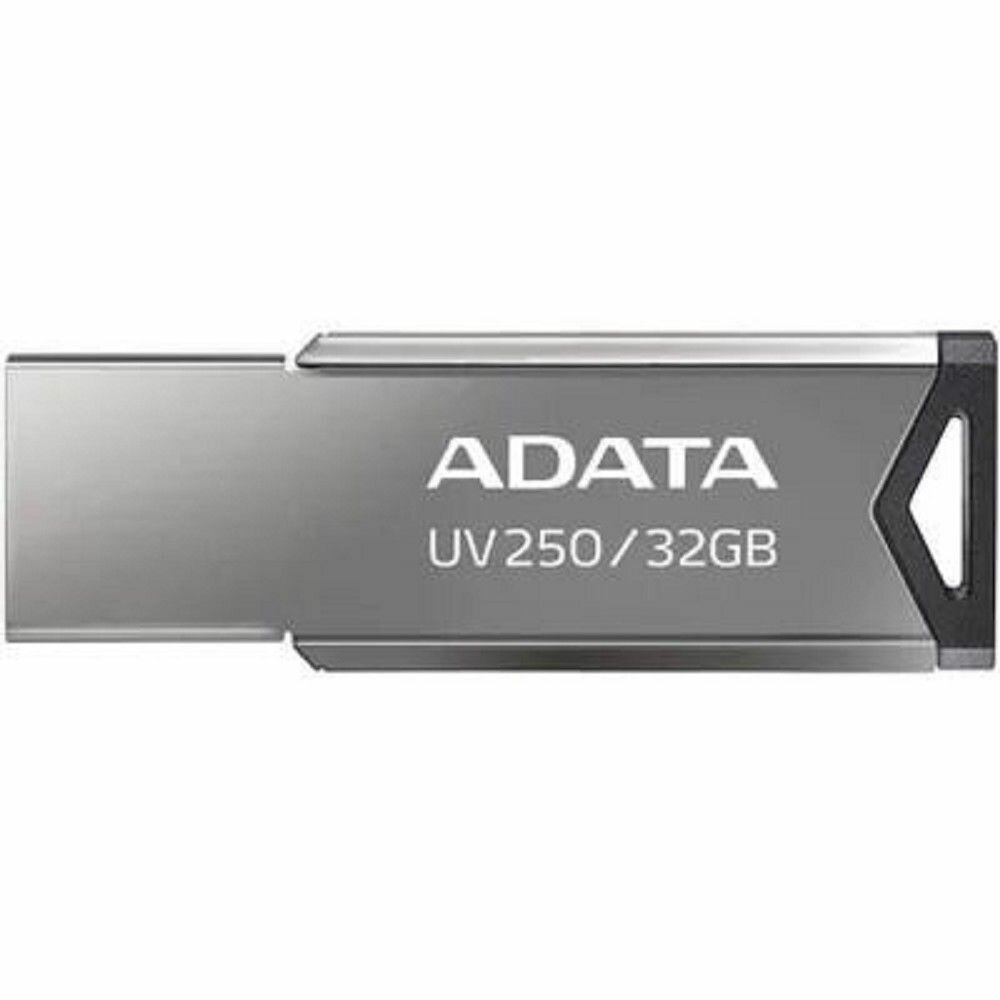 AData Флеш - накопитель A - DATA Flash Drive 32GB UV250 AUV250 - 32G - RBK USB2.0, серебристый