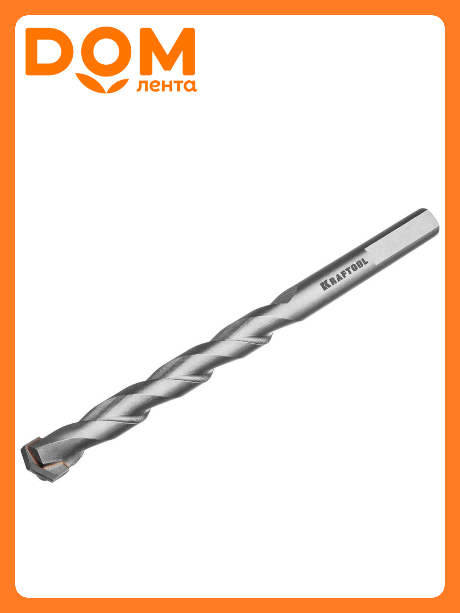 Сверло Kraftool HARD, универсальное, твердосплавное, трехгранный хвостовик, 14х400 мм