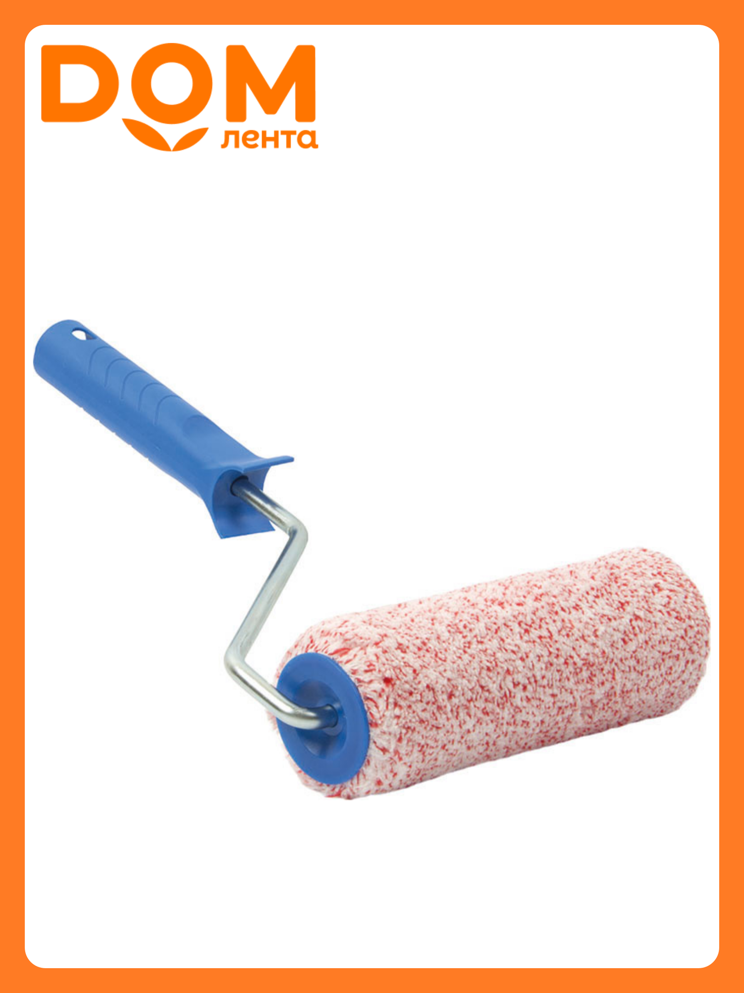 Валик малярный TOOLBERG с ручкой, микроволокно 12/48/180мм, под ручку 8мм