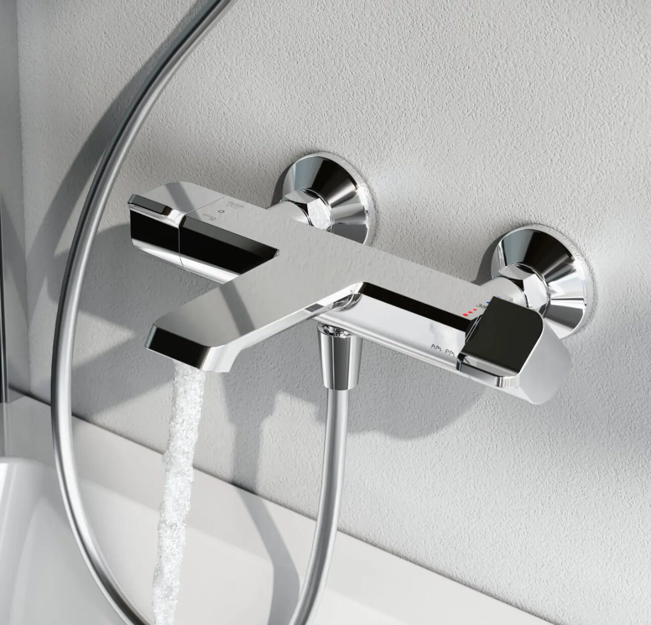 Смеситель термостатический для ванн/душа AM.PM Flash F9H50000 с изливом цвет хром